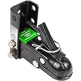 Amazon.com: Adjustable Trailer Coupler 2-5/16 Inch with Channel and 5 ...