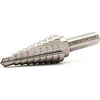 Amazon.com: TEMO M35 Cobalt Step Drill Spiral Flute, 6 Size 3/16 Inch To 1/2 Inch, 1/4 Inch Hex ...