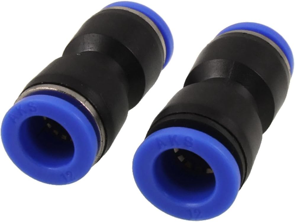 Pneumatic Straight 12mm to 12mm Push in Fittings 5 Pcs: Amazon.co.uk ...