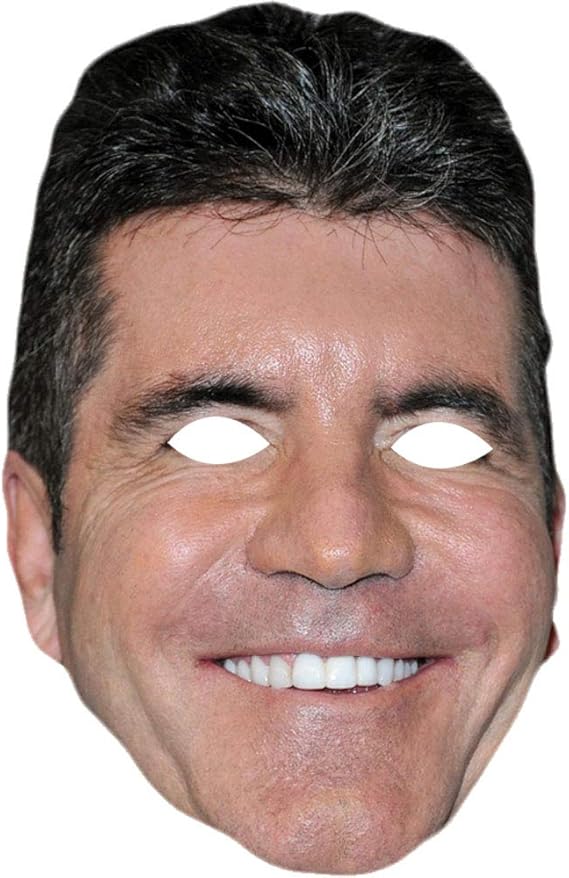 Simon Cowell Celebrity Card Face Mask Fancy Dress Party Single Face ...