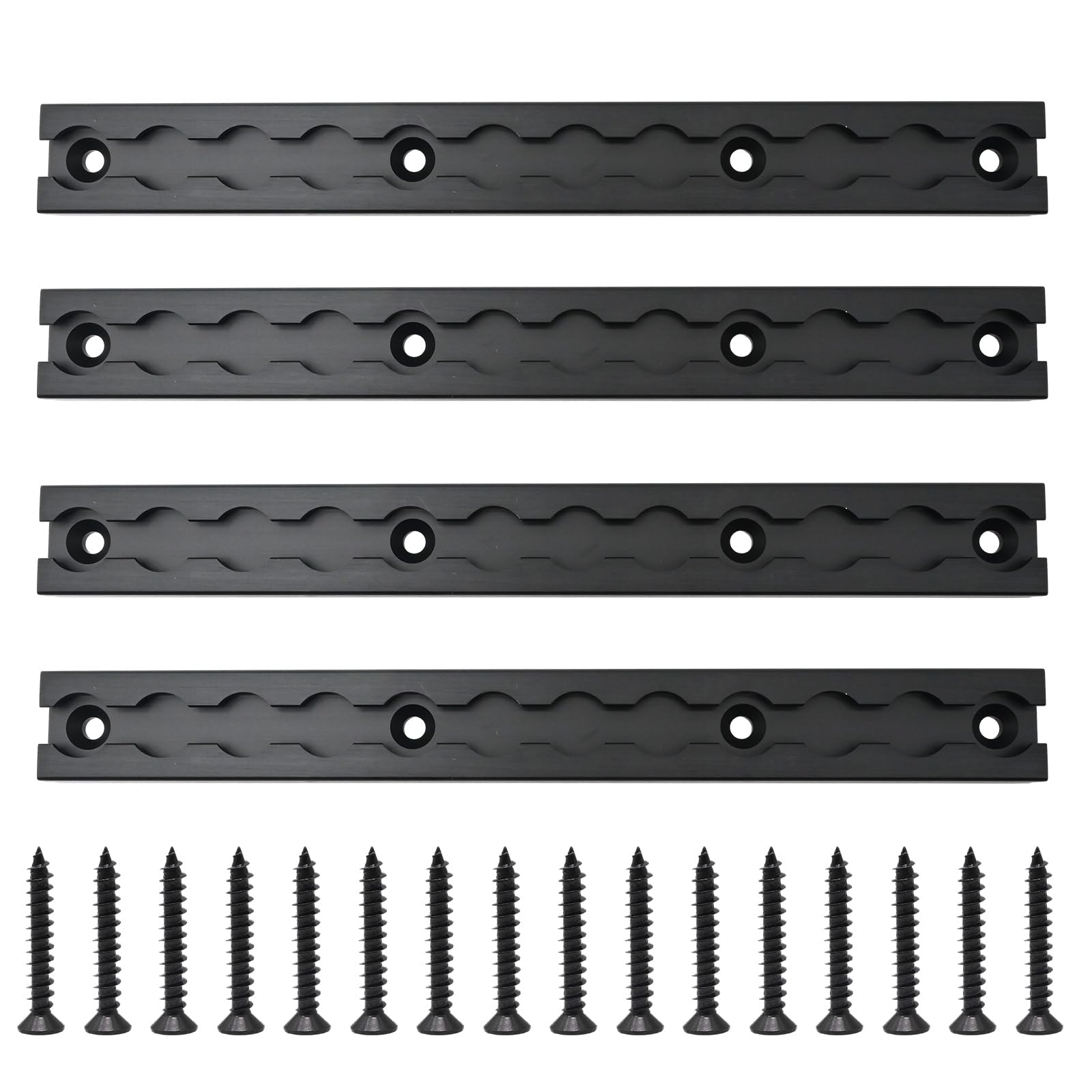 Zreneyfex 4Pcs Black L Track 12 Inch L Track Black Powder Coated ...