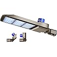 LEDMO 300W LED Parking Lot Light 36000LM 5000K Adjustable Slip Fit Mount Security Lighting with ...
