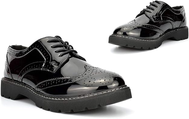Womens Brogue Shoes Ladies Brogue Shoes Girls School Shoes Womens ...