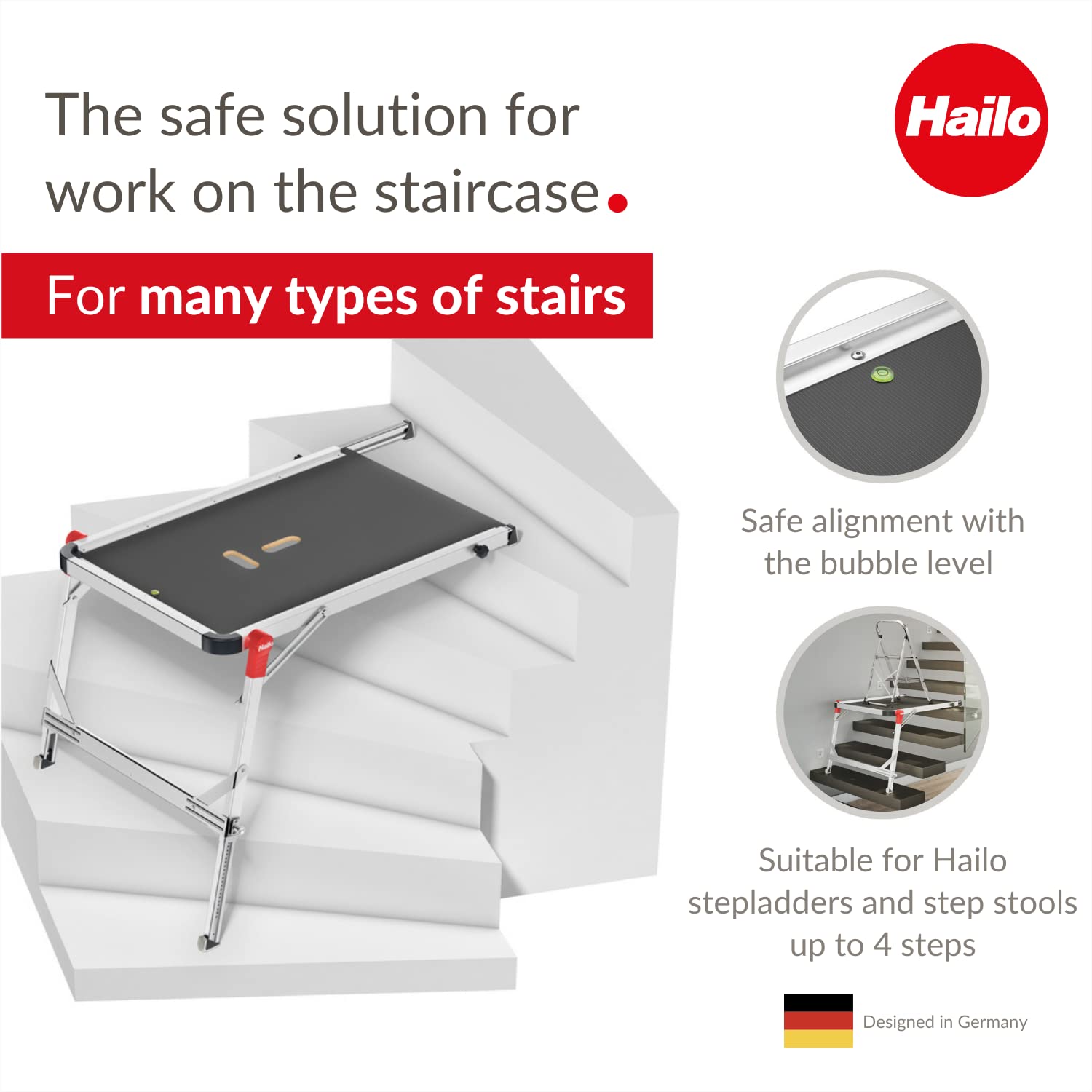 Mua Hailo TP1 Staircase Platform - Length and Height-Adjustable ...