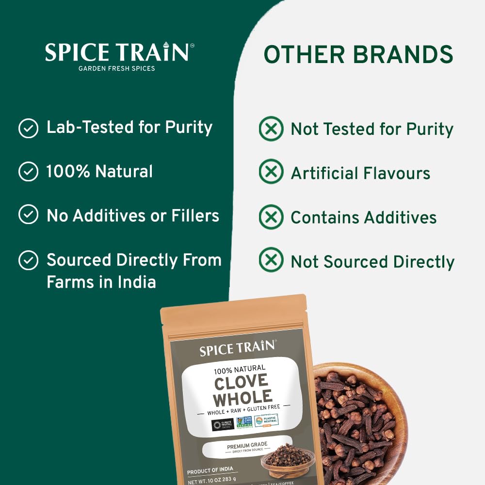 Mua SPICE TRAIN, Handpicked Cloves Whole (10oz) Premium Cloves from India in Resealable Zip Lock ...