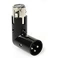 Amazon.com: LyxPro XLR Angle Adapter Dual Male and Female can be ...