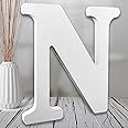 Amazon.com: AOCEAN 8 Inch White Wood Letters, Unfinished Wooden Letters ...