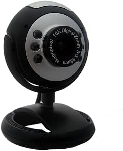 Amazon.com: Round Webcam with Microphone and LED light for Night Vision ...