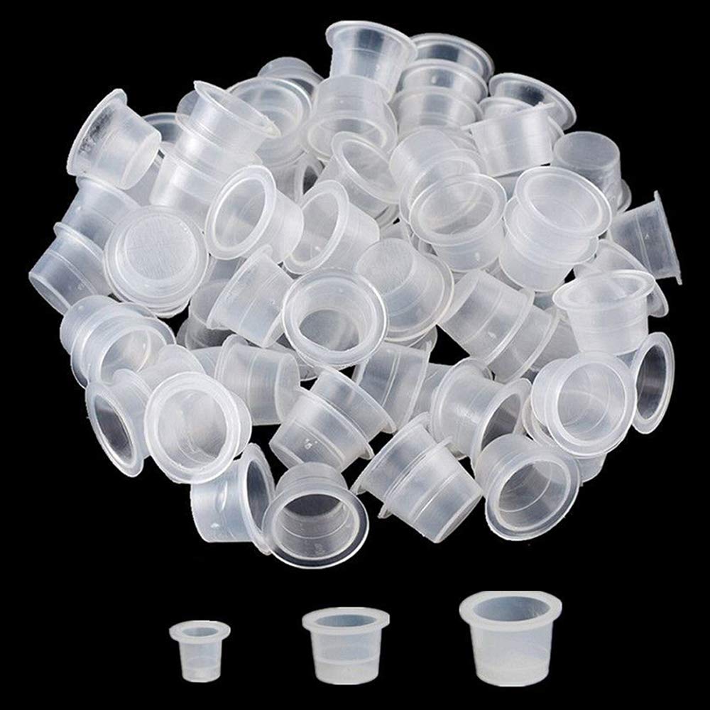 Amazon.com: Tattoo Ink Caps Cups - Silmy 300Pcs Mixed Tattoo Cups Caps ...
