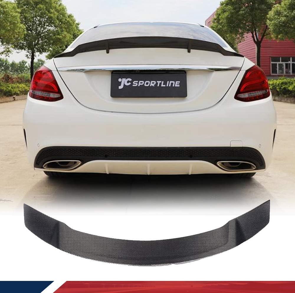 JC SPORTLINE W205 CF Rear Lip, fits Mercedes Benz C Class C180 C200 ...