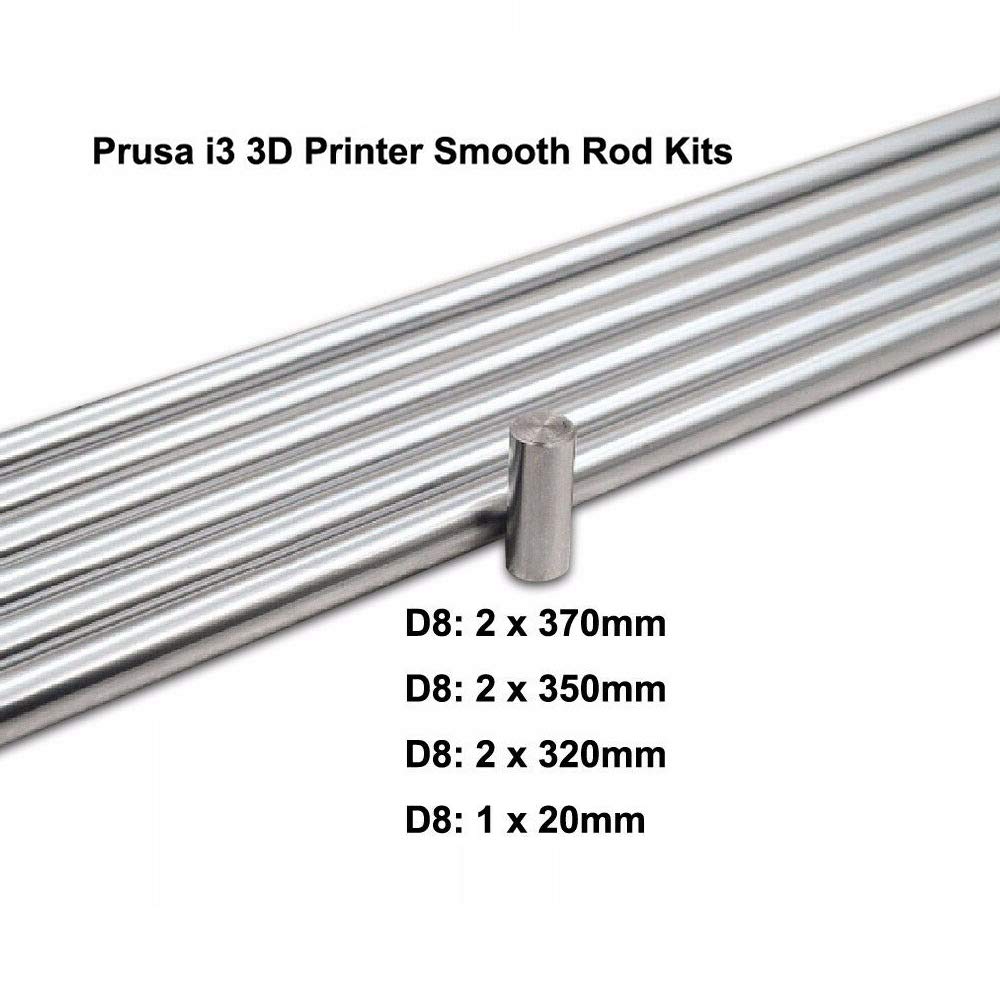 Prusa i3 3D Printer Smooth Rod Kits - 8mm Chrome Steel Smooth Rod L ...