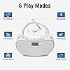 Nextron Portable CD Player Bluetooth Boombox with AM/FM Radio, USB, AUX ...