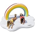 Amazon.com: FUNBOY Giant Inflatable Rainbow Cloud Daybed Pool Float, Luxury Float for Summer ...
