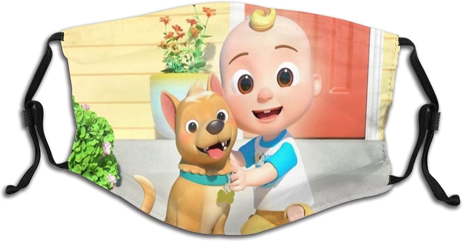 Amazon.com: Cocomelon Face Mask Gift for Kids Boys Girl Reusable ...
