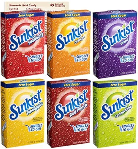 Sunkist Singles to Go Variety Pack - 1 Box Each of 6 Flavors ...