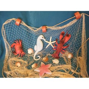 Amazon.com: 10 X 8 Fishing Net, Fish Netting, Nautical Decor,valance ...