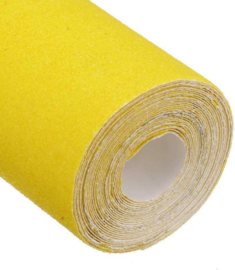 TOOLSTAR Sandpaper Roll, 93mm x 5m Aluminium Oxide Sandpaper Rolls ...