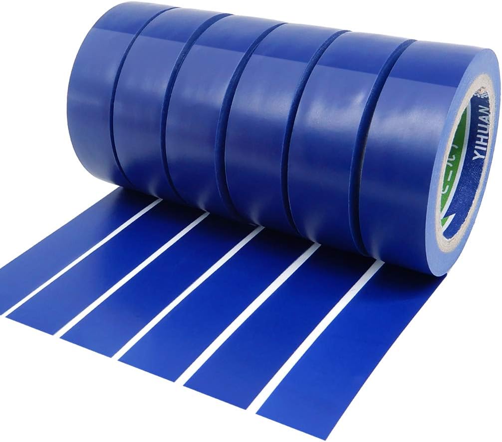 6 Pack Blue Electrical Insulation Tape Adhesive Gaffer Tape – BigaMart