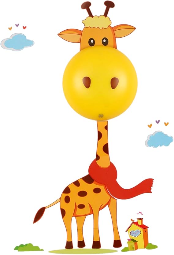 The Tickle Toe Baby Room Giraffe Wall Light 3D Wall Sticker: Amazon.in ...