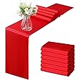Amazon.com: Horbaunal 6 Pack Satin Runners 12 x 72 Inch Bright Silky ...