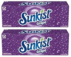 Amazon.com : Sunkist Grape Soda 12Oz 24/Cs : Grocery & Gourmet Food