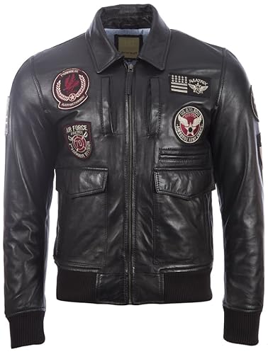 Aviatrix Men's Super-Soft Real Leather Patch Pilot Flying Fashion ...