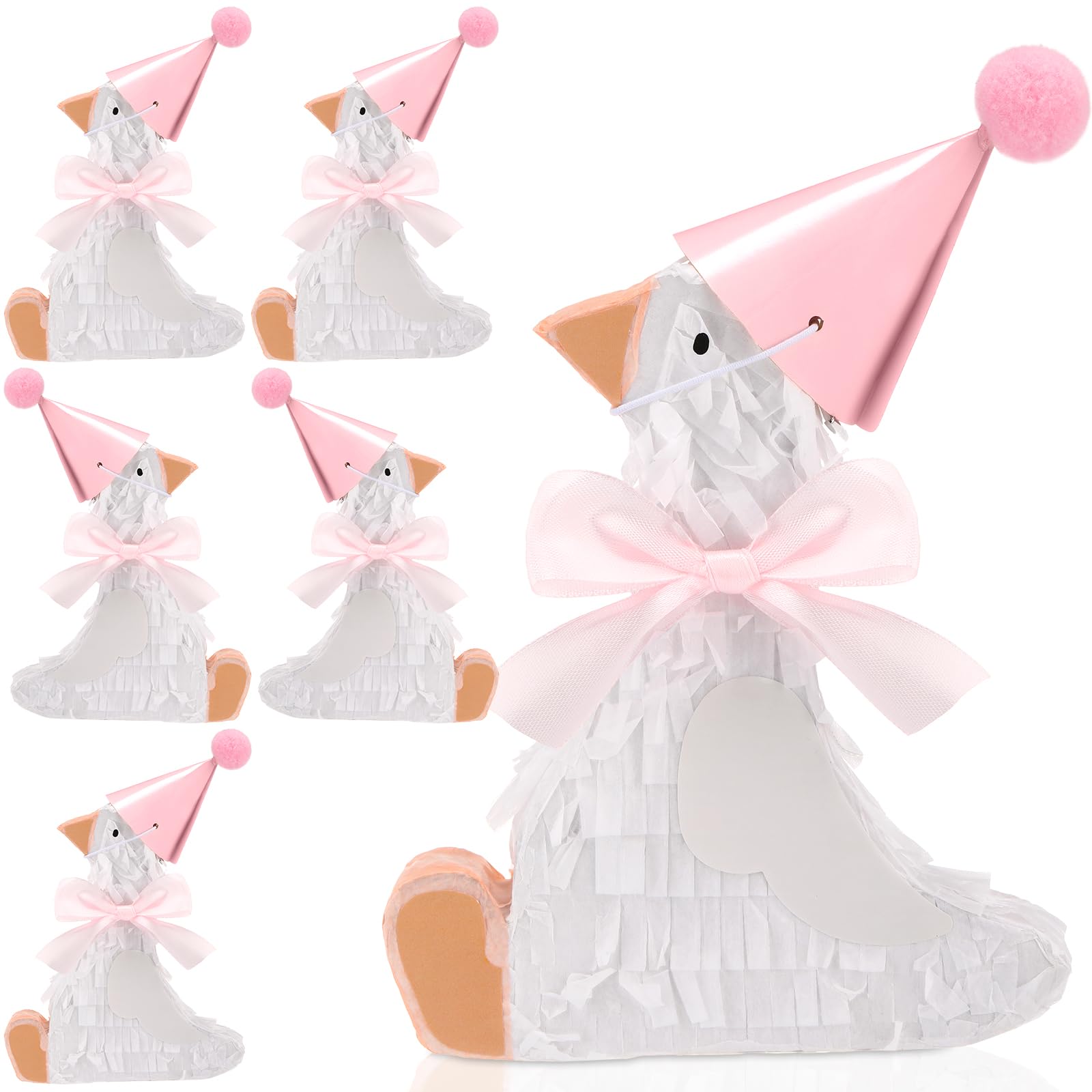 Poen 6 Sets One Silly Goose Pinatas 5" x 6" Bow Silly Goose 1st ...
