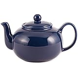 Amazon.com | Powder Blue Classic 6 Cup Ceramic Teapot: Teapots