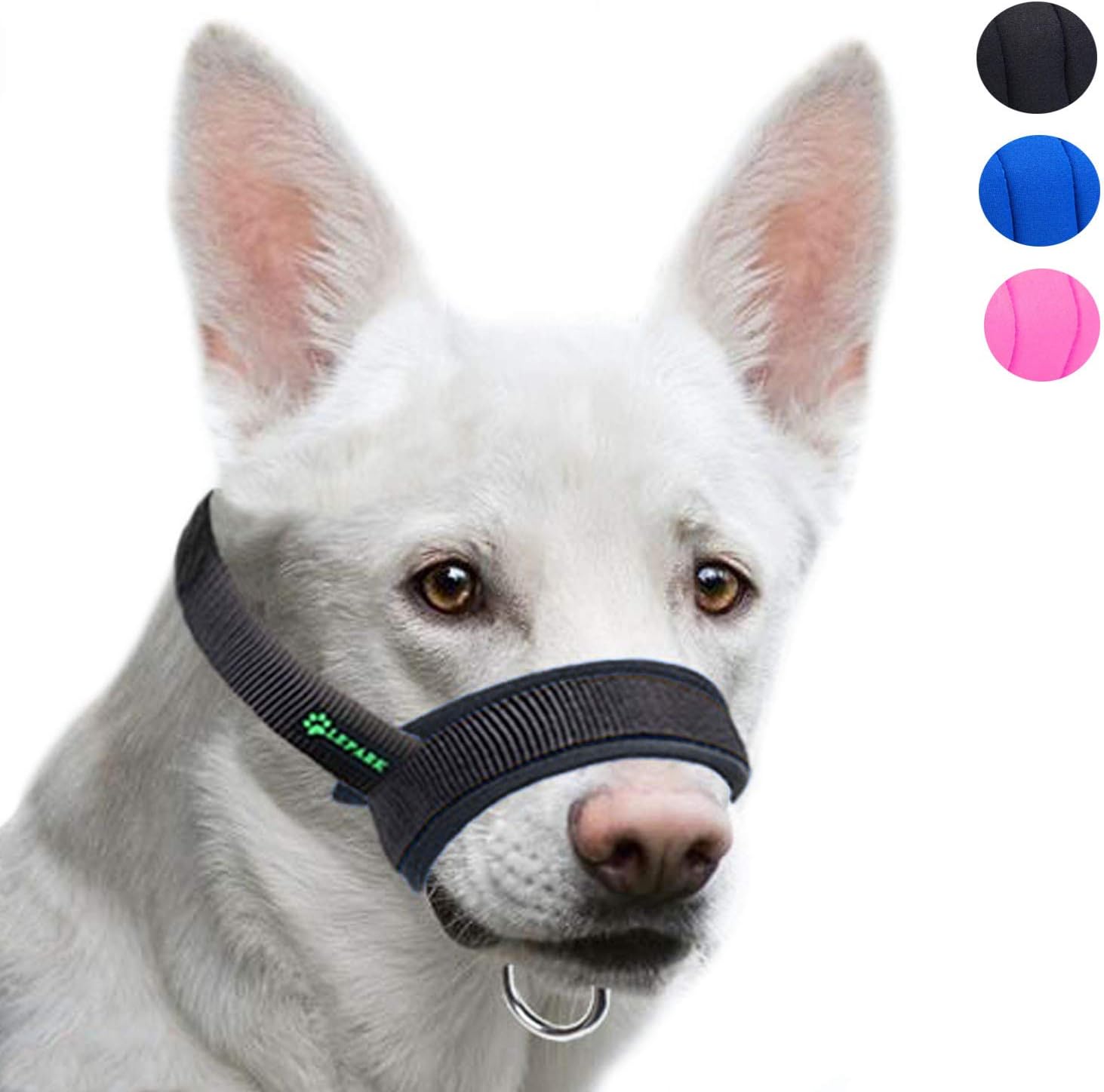 Amazon.com : Lepark Dog Muzzle with Fabric for Small, Medium and Large ...