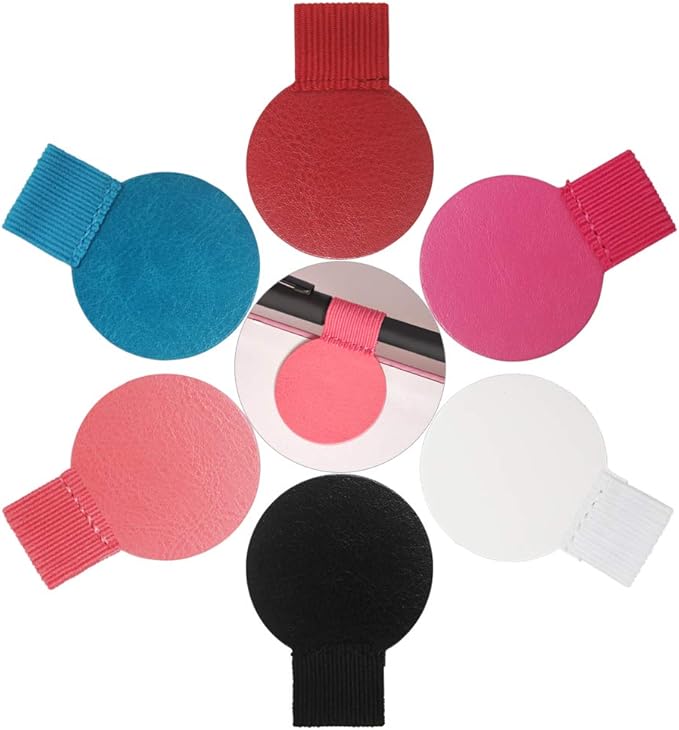 Pen Loop Holder, Self-adhesive Leather Pen Pencil Holder with Elastic ...