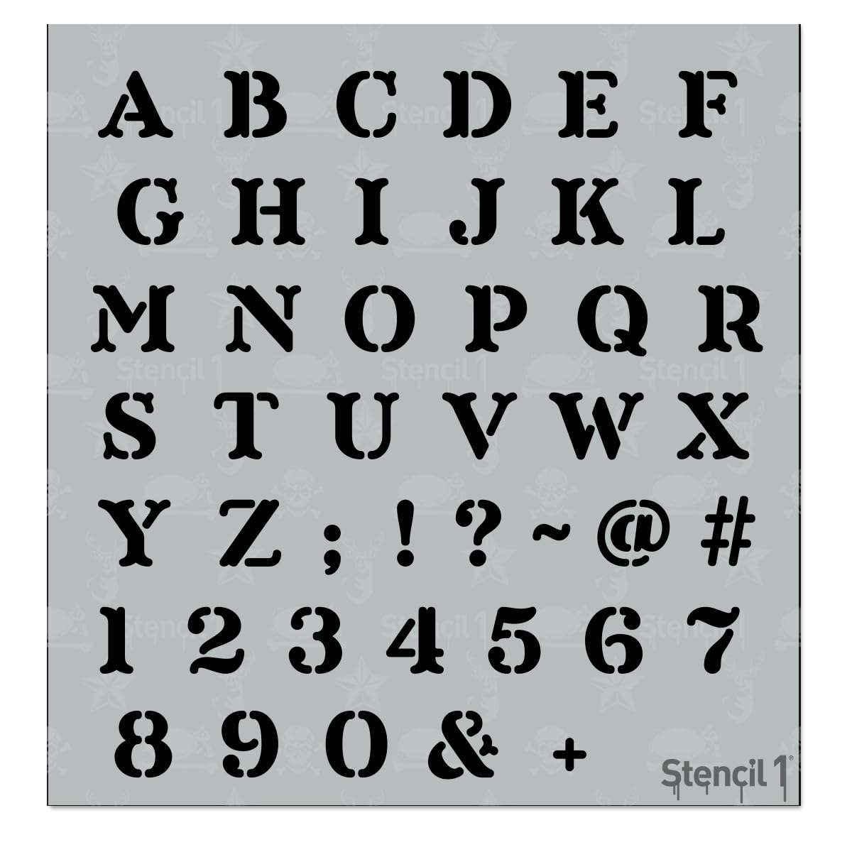 Mua Stencil1 Alphabet Crafty Letters Stencil 1/2 inch Stencil ...