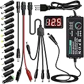 Amazon.com: Universal Power Supply 3V~24V 6A 144W Adjustable Variable 3V 5V 9V 12V 18V 20V 24V ...