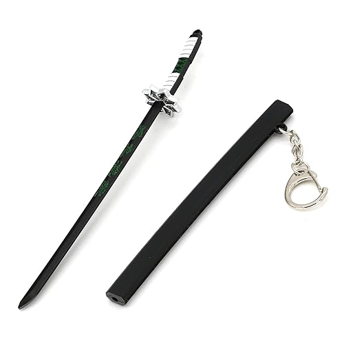 Demon Slayer Shinazugawa Sanemi Sword with Scabbard Keychain, Wind ...