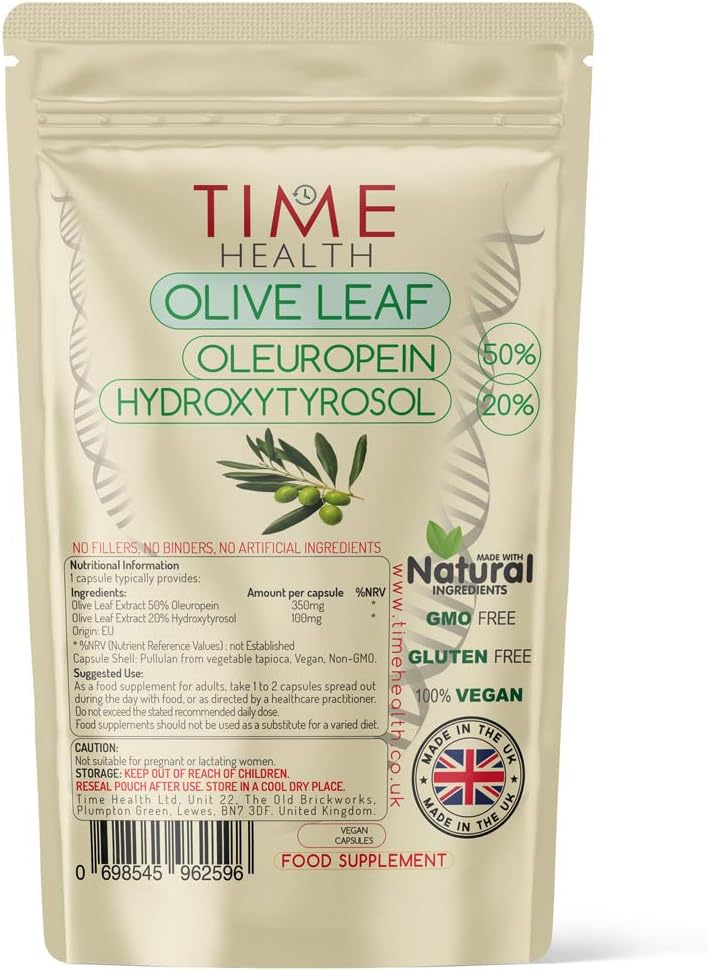 Olive Leaf Extract – Maximum Strength – Oleuropein 50% – Hydroxytyrosol ...
