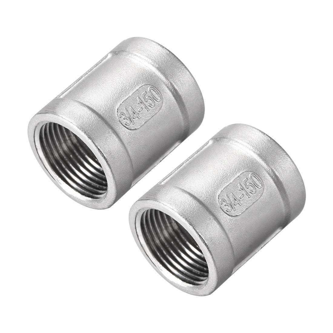 uxcell Stainless Steel 304 Cast Pipe Fittings Coupling Fitting 3/4 X 3/ ...