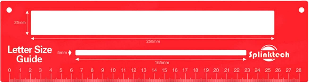 ARAZO - Royal Mail PPI Letter Size Guide Ruler Post Office Postal Price ...