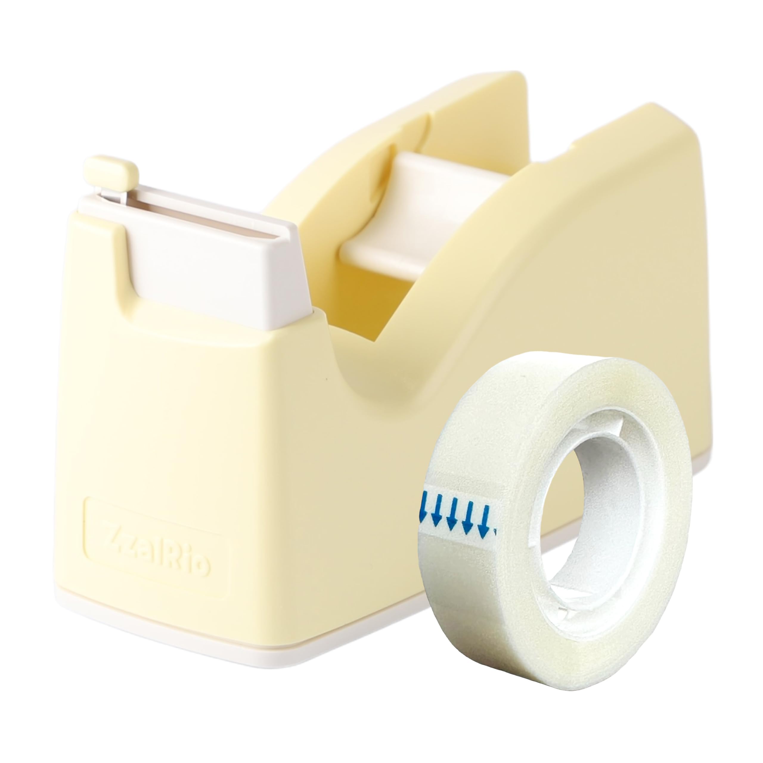 ZzalRio Cute Safety Tape Dispenser (Yellow) 1" Core - Easy, One-Hand ...