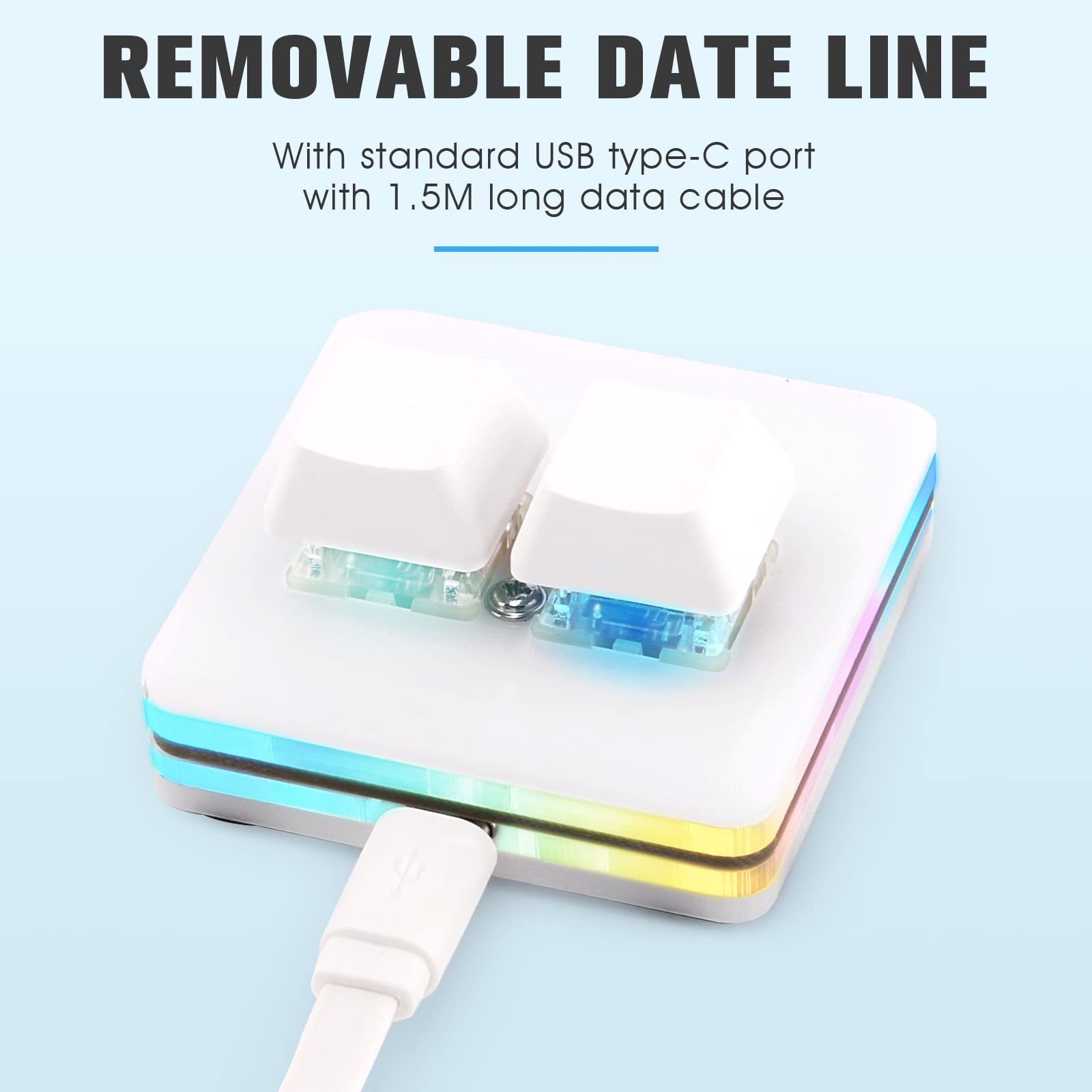 Mua 2-Key Gaming Keyboard, USB Mini 2-Key Keyboard, Mechanical Gaming PC Keyboards, Programming ...