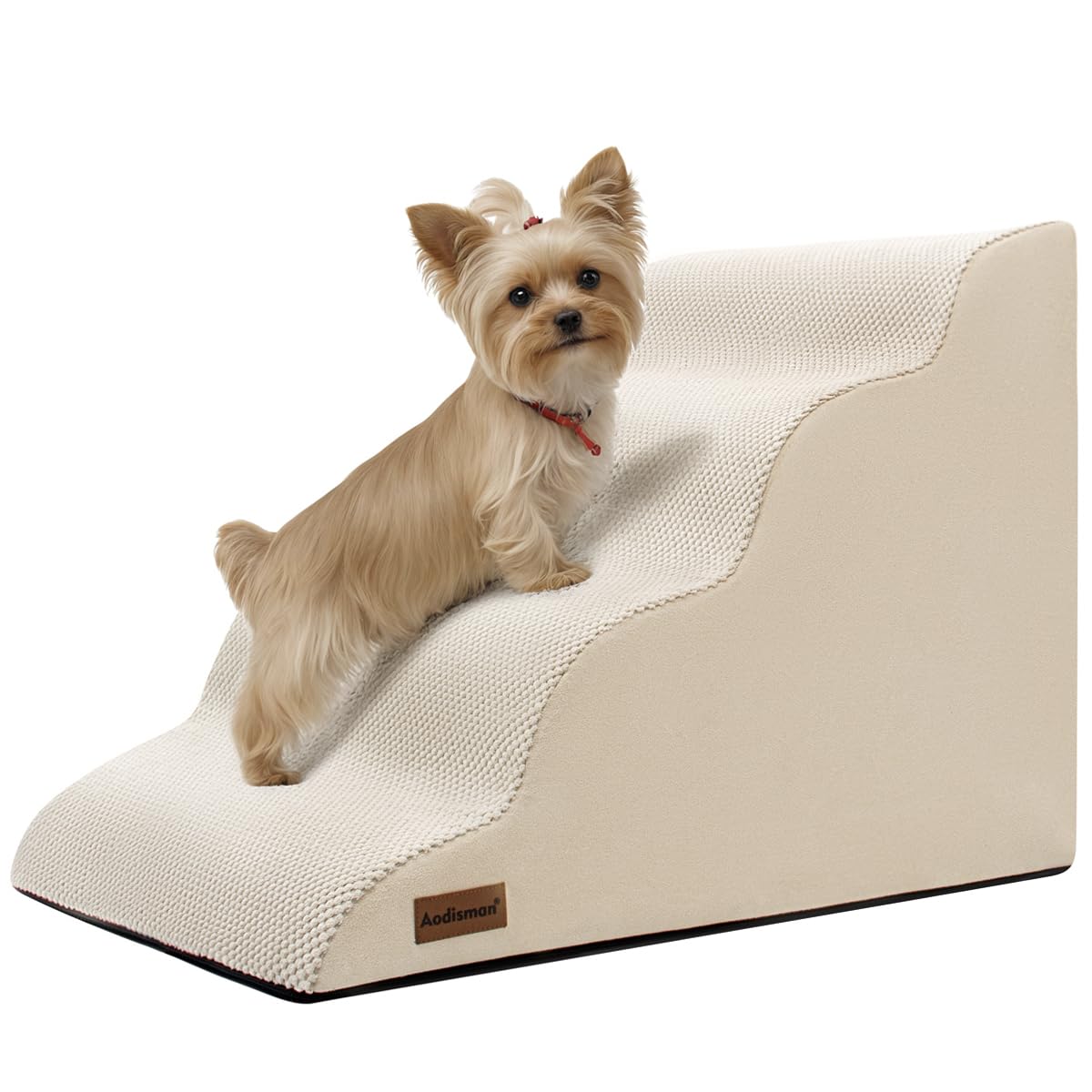 Dog Stairs and Ramp for High Beds 20.9" H, 4-Step Pet Steps for Small ...