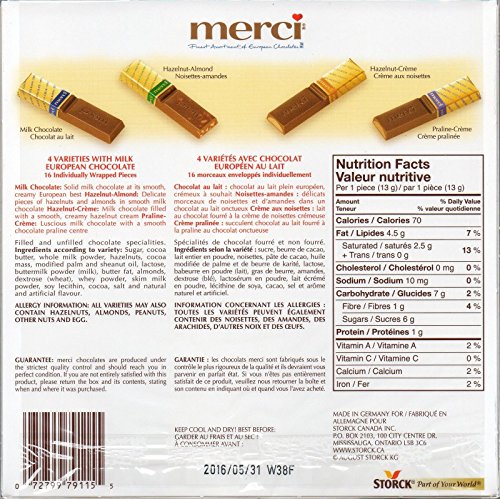 Merci European Chocolates Red & Blue, (Red+Blue 7 Ounce each), Bundle ...