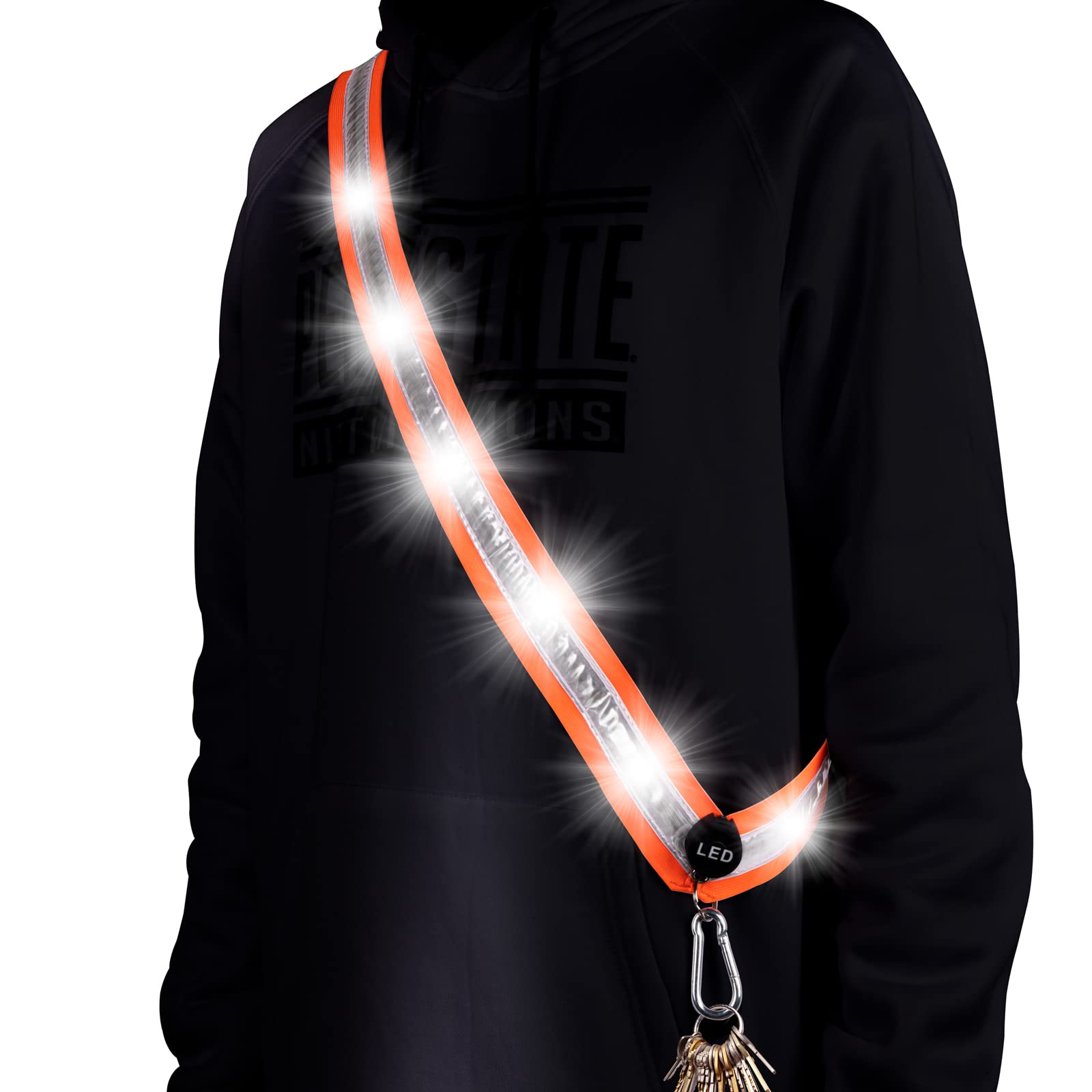 OLIKER LED Night Running Gear High Visibility LED Flashing Sash Outdoor ...