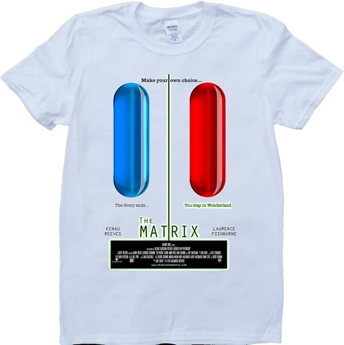 Matrix Men's White, Custom Made T-Shirt: Amazon.co.uk: Clothing