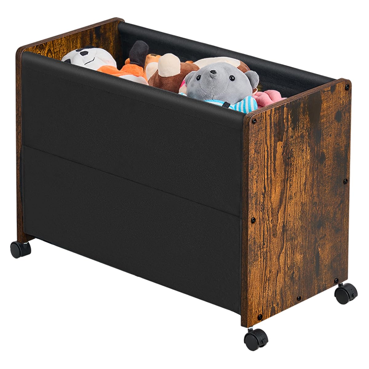 FOUCSSOMEI Toy Box, Toy Chest Storage, Wooden Toy Box for Boys Girls ...