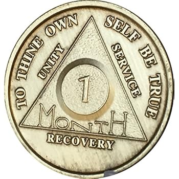 Amazon.com: AA Alcoholics Anonymous Medallion Set 30 60 90 Days 1 2 3 ...