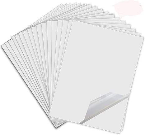 Amazon.com : KRISMYA Printable Clear Vinyl for Inkjet Printer - 20 ...