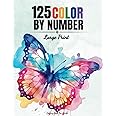 Amazon.com: 125 Color By Number - Coloring Book for Adults: Large Print ...