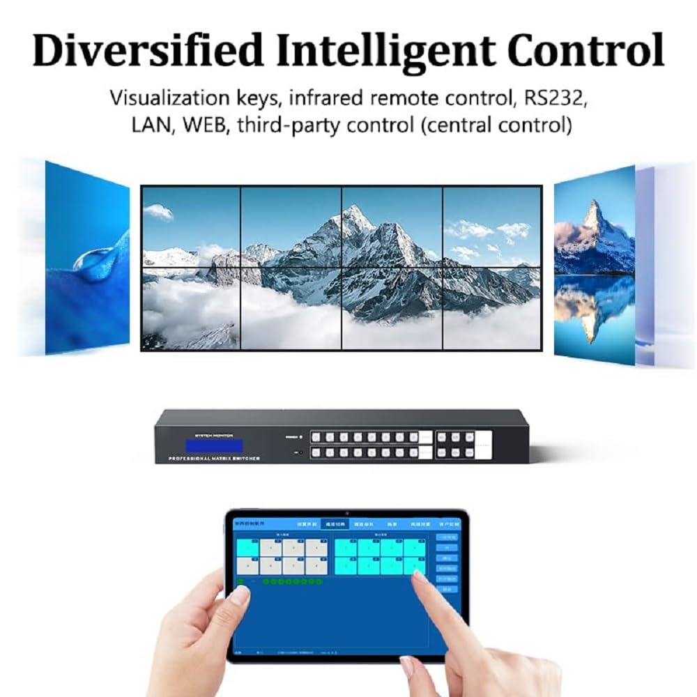 Mua 4K HDMI Matrix Switcher 8x8 with Web GUI & 3.5mm Audio Output ...