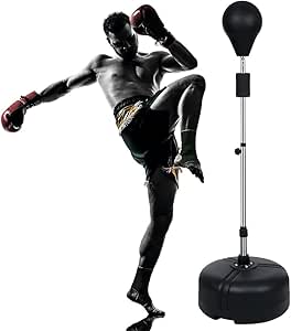 BUSYALL Punching Ball Saco de Boxeo Bola de Boxeo Alta Velocidad Altura ...