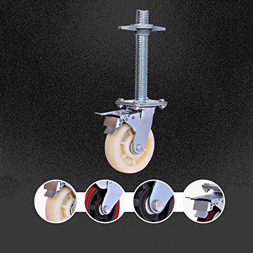 Caster 6 Inch Scaffolding Wheel With Brake Wheel Heavy Duty Rubber ...