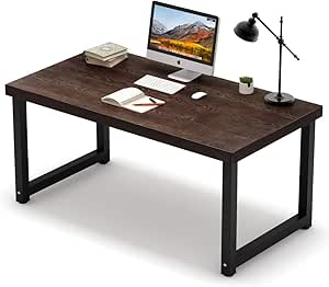 Amazon.com: Tribesigns Rustic Solid Wood Computer Desk, 55 inch Large ...